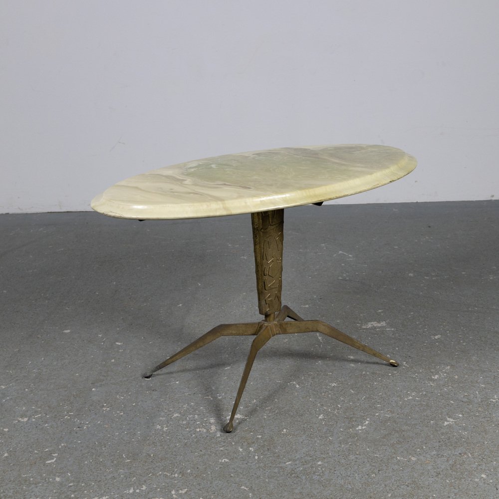 Brass Base E Table for sale at Pamono