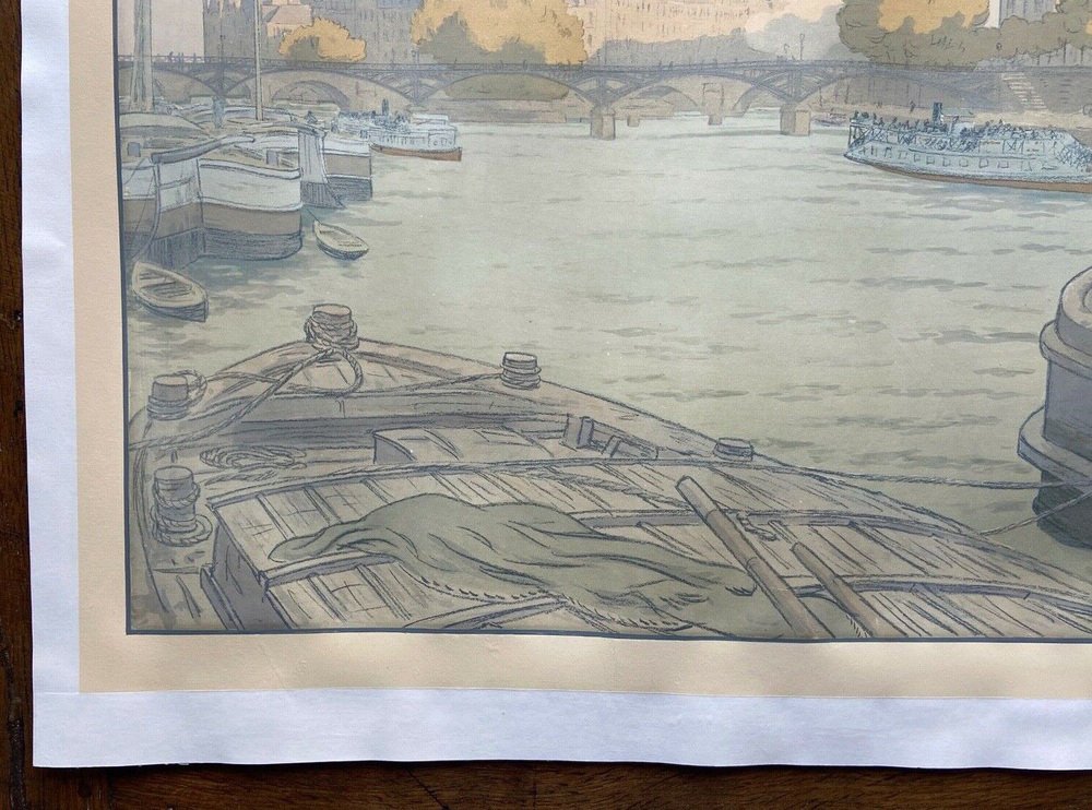 Henri Rivière, L'Institut et la Cité de la série paysages parisiens: Pl ...