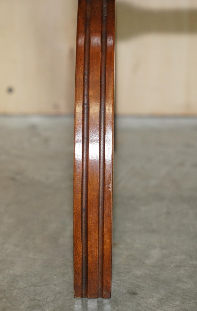 Vintage Green Leather & Mahogany Bevan Funnell Coffee Table for sale at ...