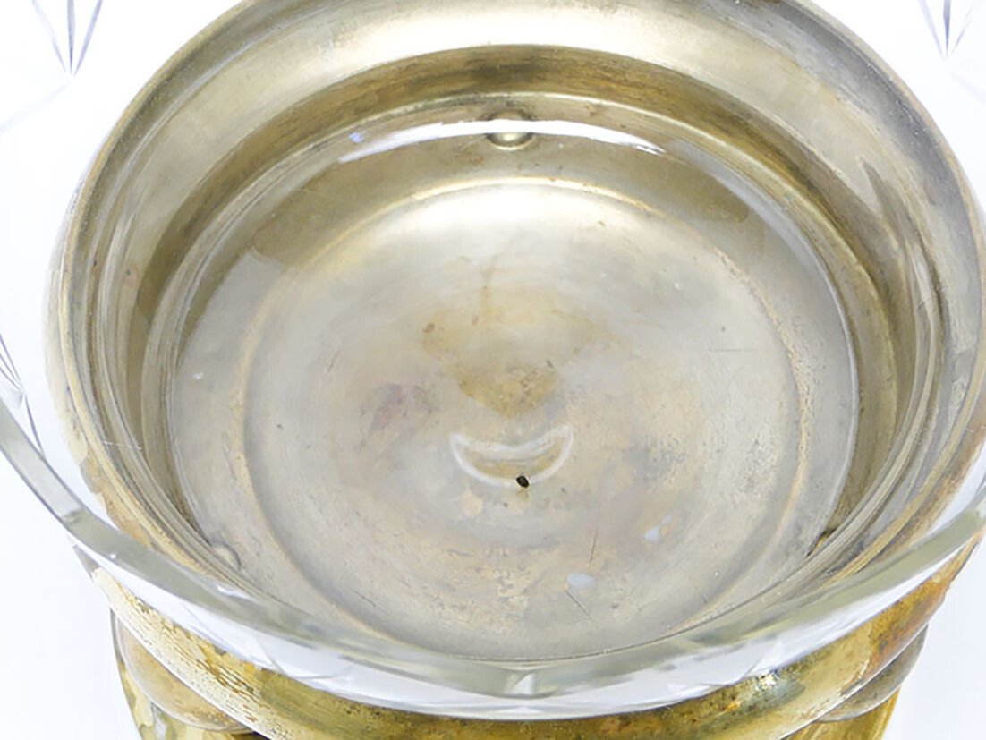 Patera Bowl on Stand from Henneberg Bros., 1930s for sale at Pamono