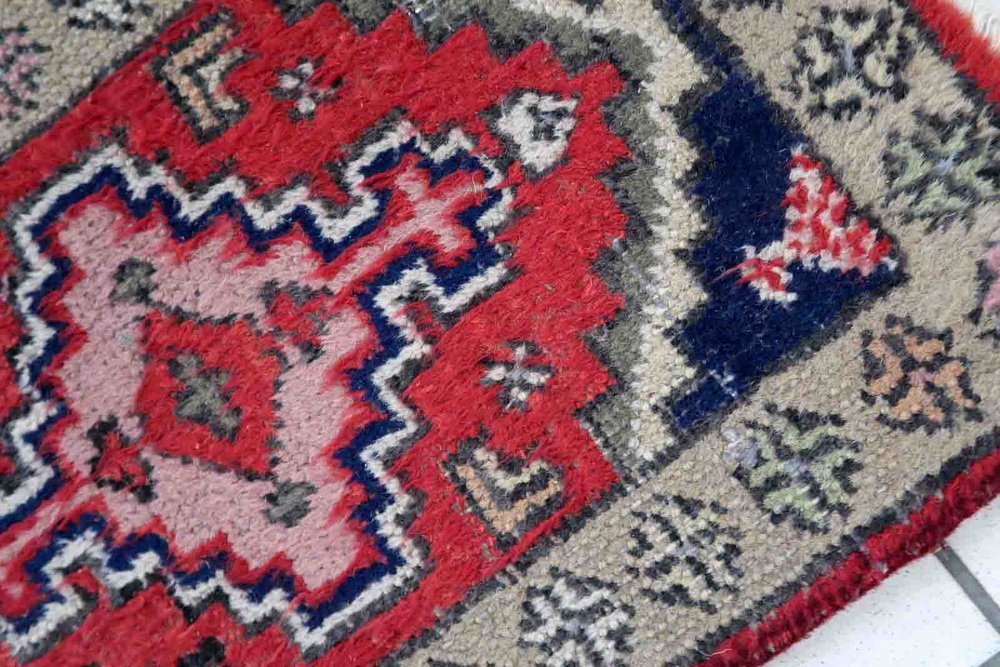 Vintage Middle Eastern Handmade Mat, 1970s for sale at Pamono