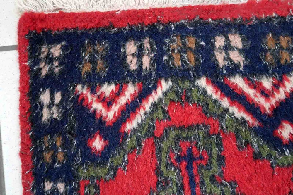 Vintage Middle Eastern Hamadan Mat, 1970s for sale at Pamono