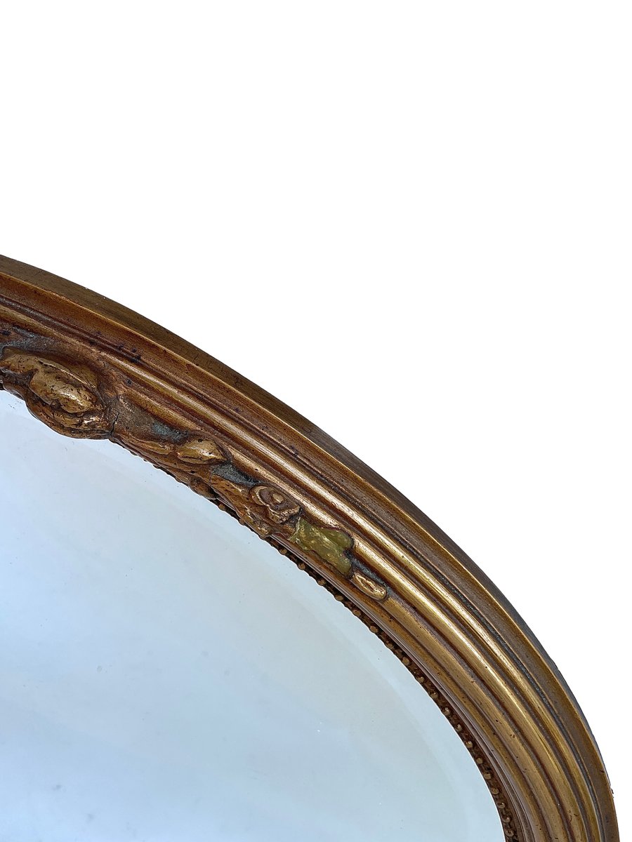 Stucco Mirror with a Flower Motif for sale at Pamono