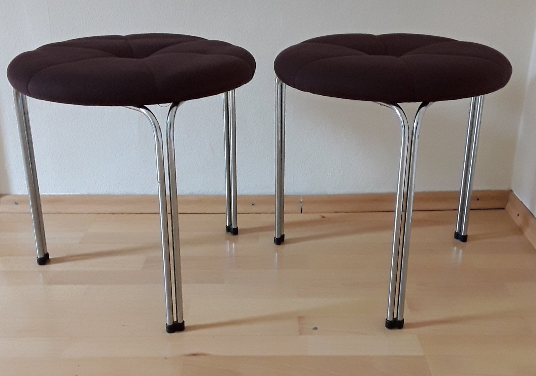 Vintage German Stools, 1970s, Set of 2 for sale at Pamono