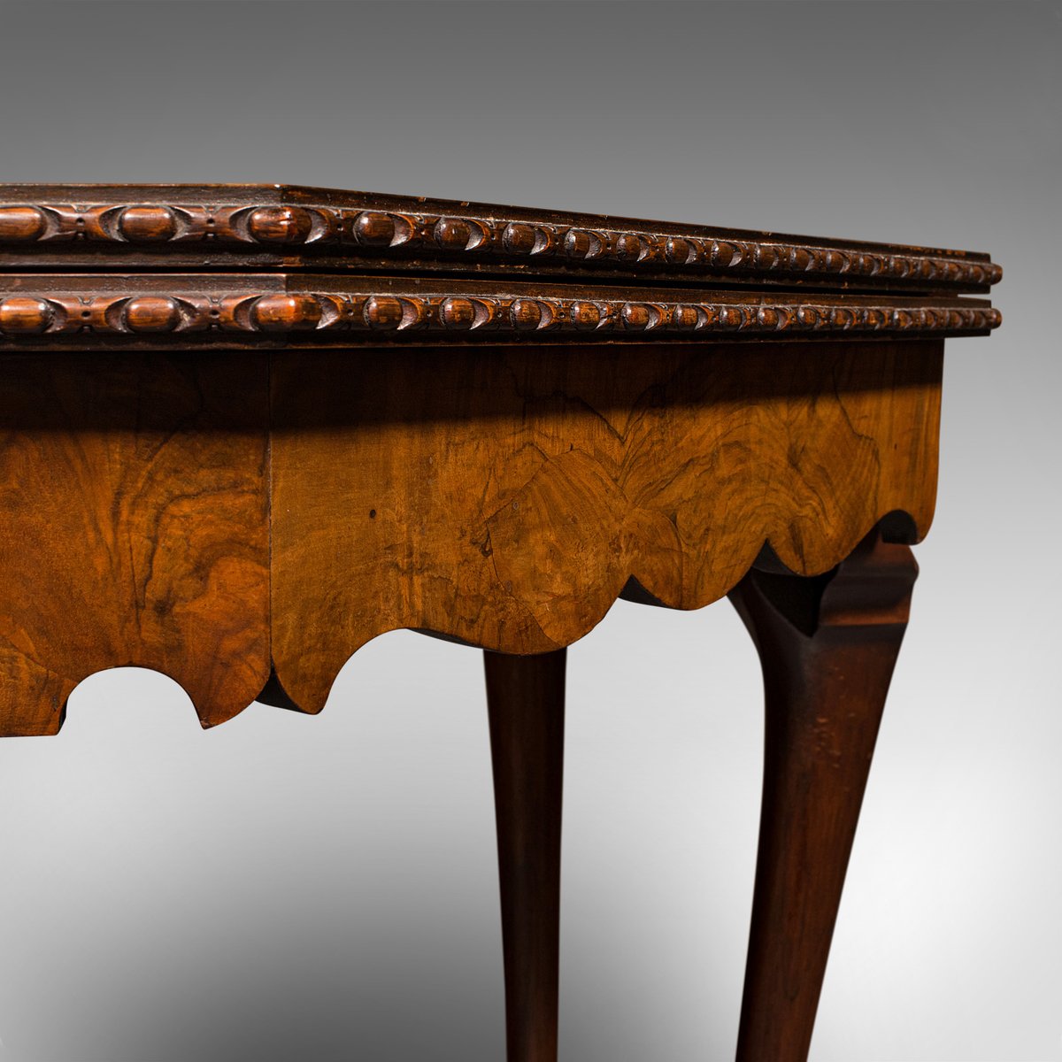 Antique Edwardian Fold Over Game Table in Walnut, England for sale at ...