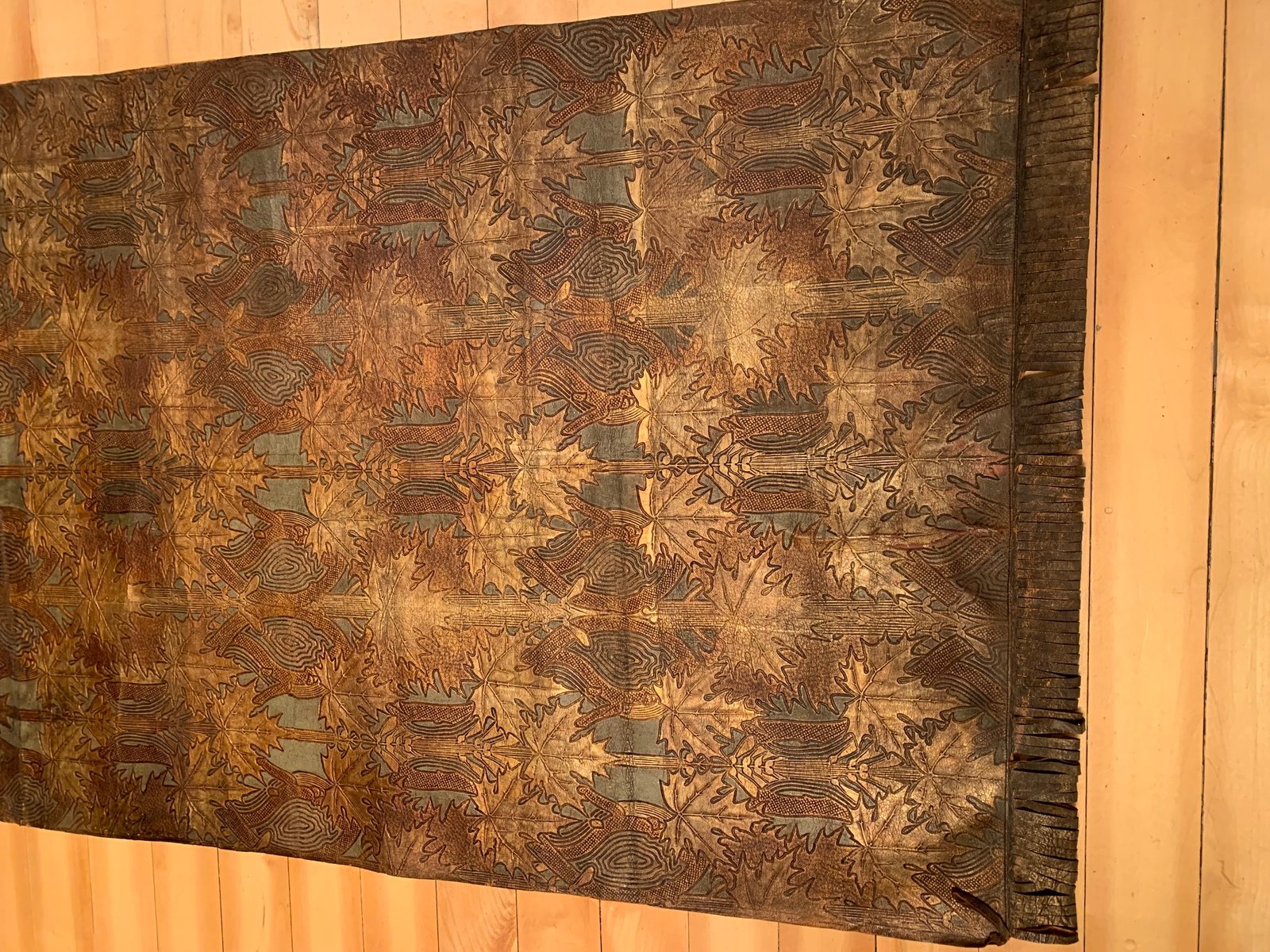 Wall Leather Panel in Cordoba Leather, 19th Century for sale at Pamono
