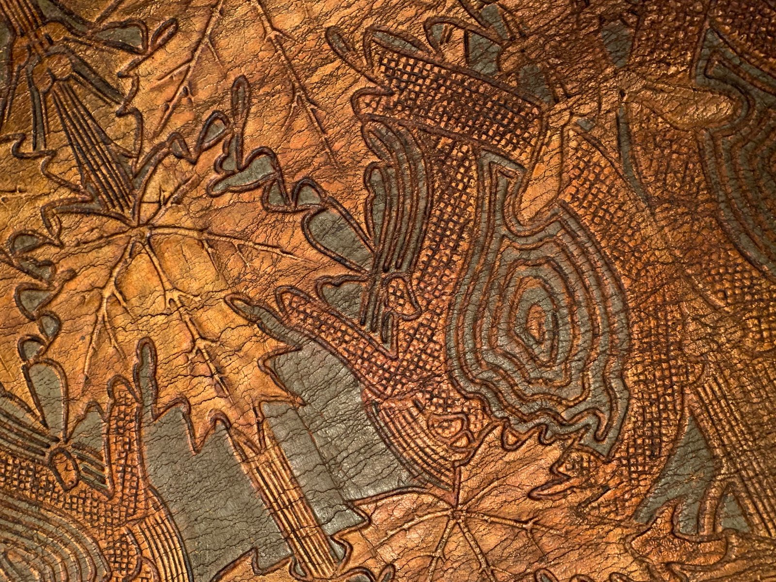 Wall Leather Panel in Cordoba Leather, 19th Century for sale at Pamono