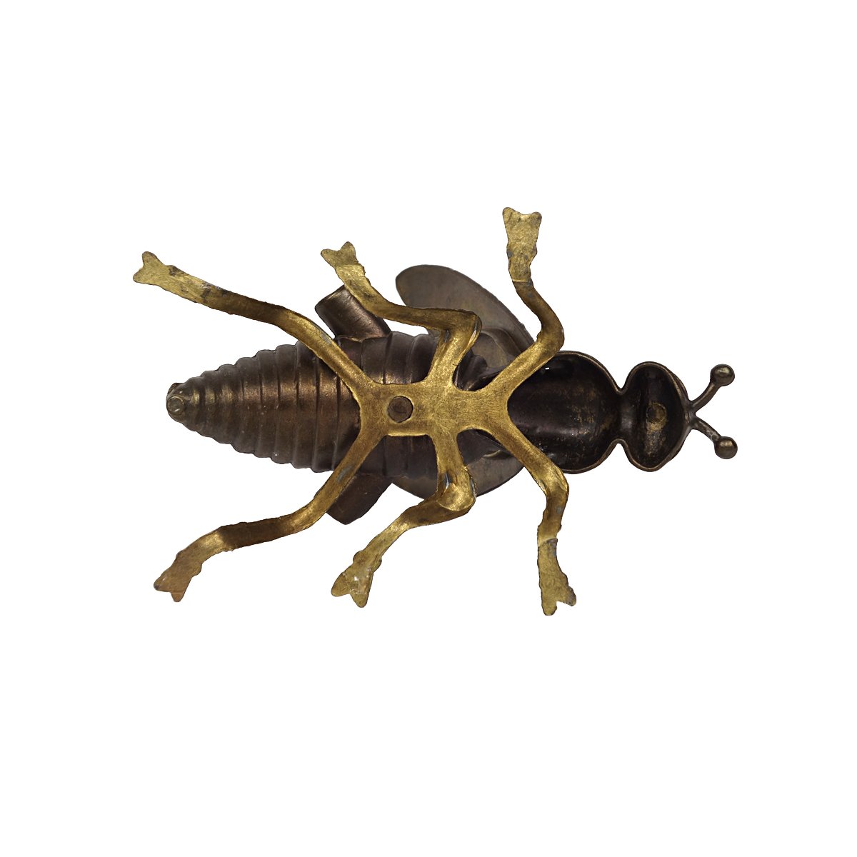 Japanese Insects in Copper, Brass and Wood, Set of 9 for sale at Pamono