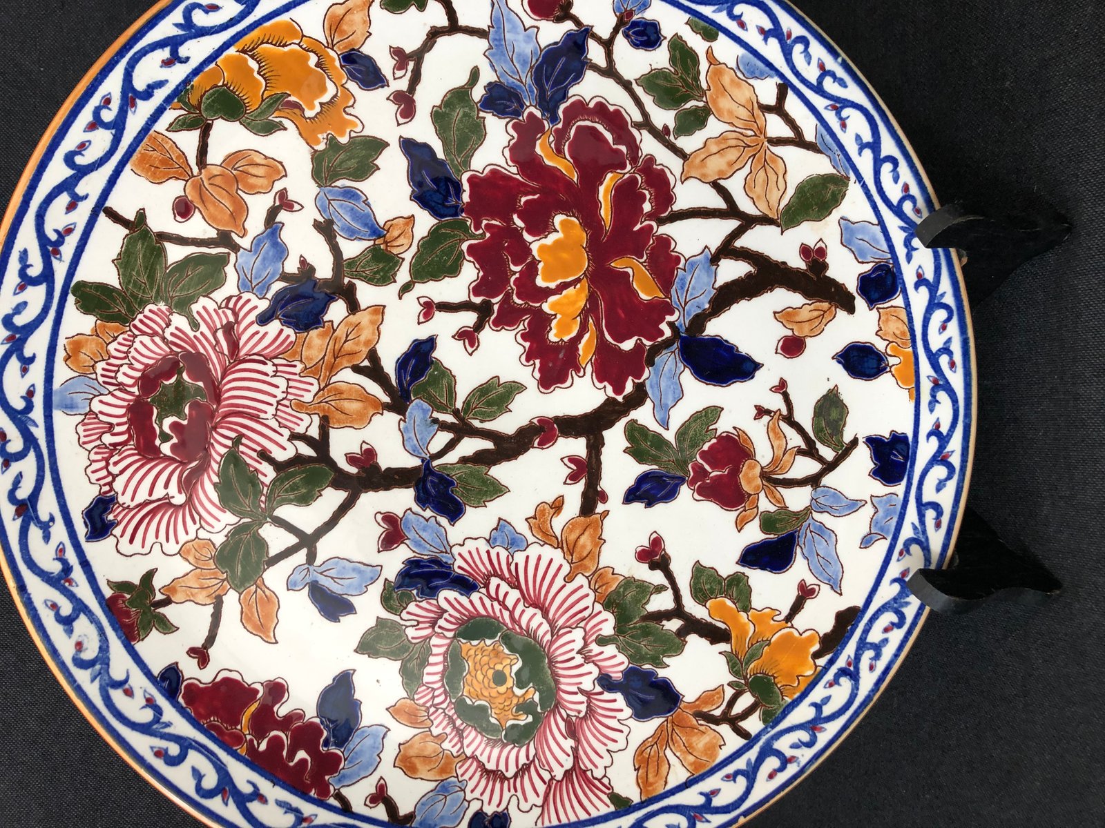 Large Earthenware Plate, Gien, France for sale at Pamono