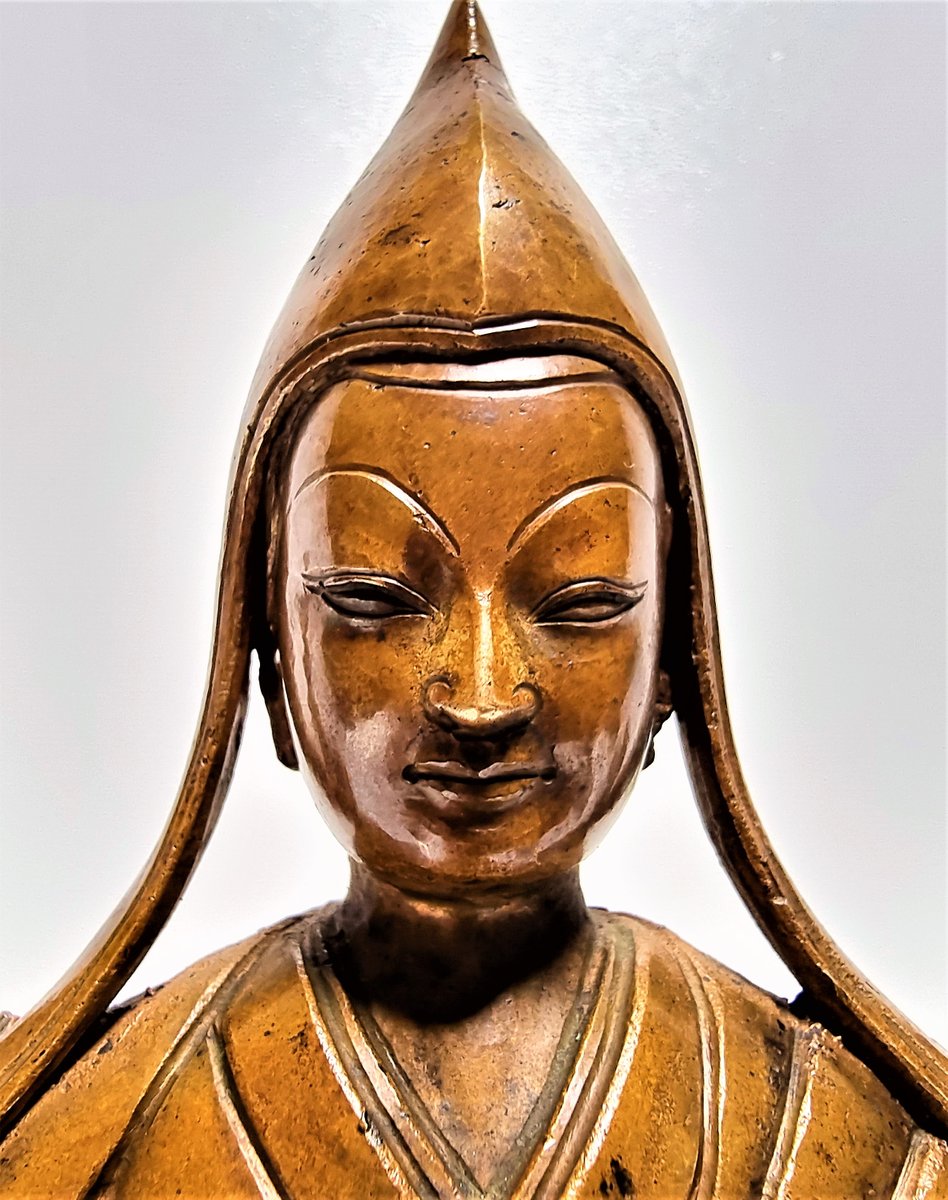 18th Century Buddha Priest in Bronze, Nepal for sale at Pamono