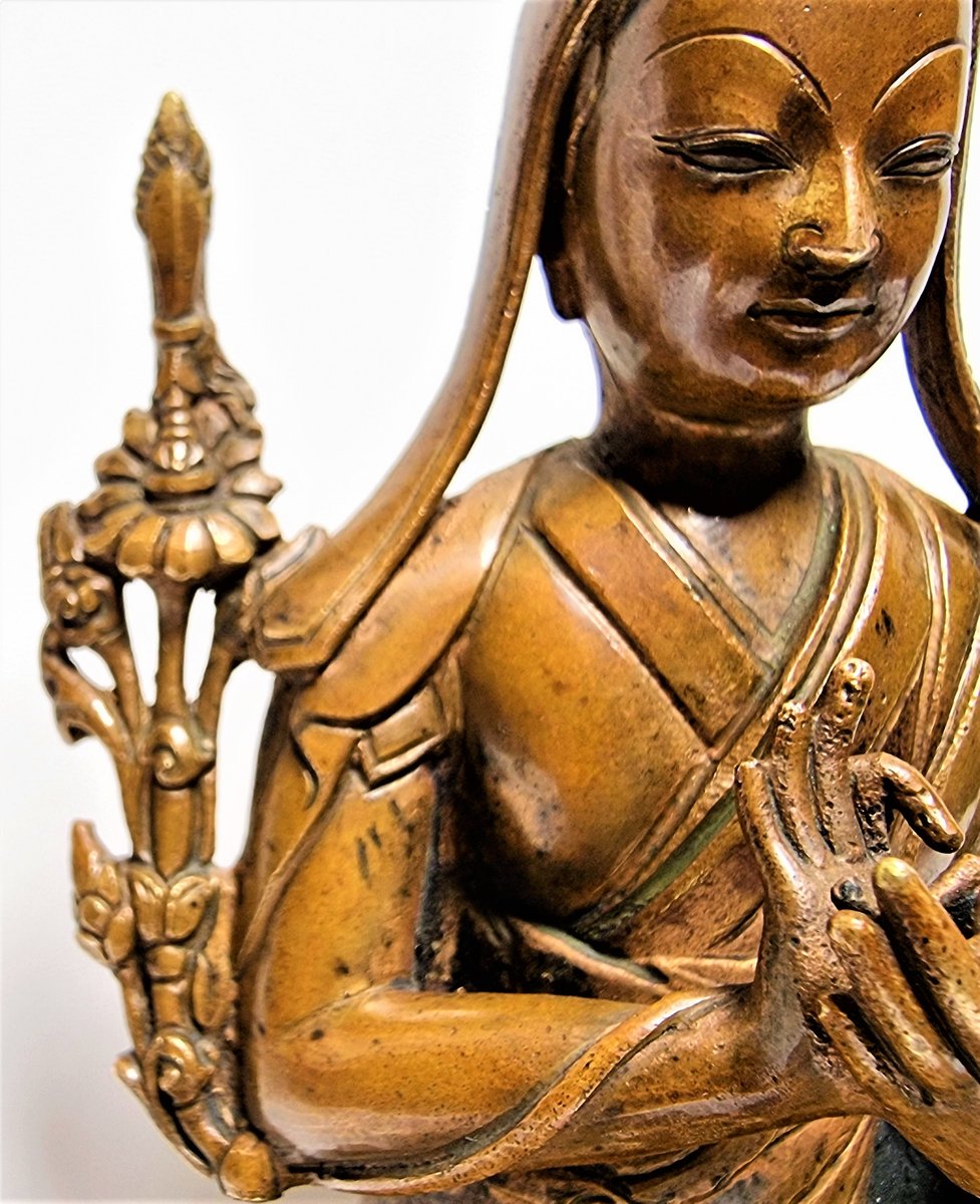 18th Century Buddha Priest in Bronze, Nepal for sale at Pamono