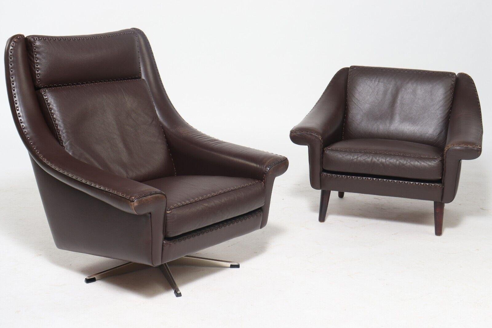 Mid-Century Danish Matador Lounge Chairs from Aage Christiansen, Set of ...
