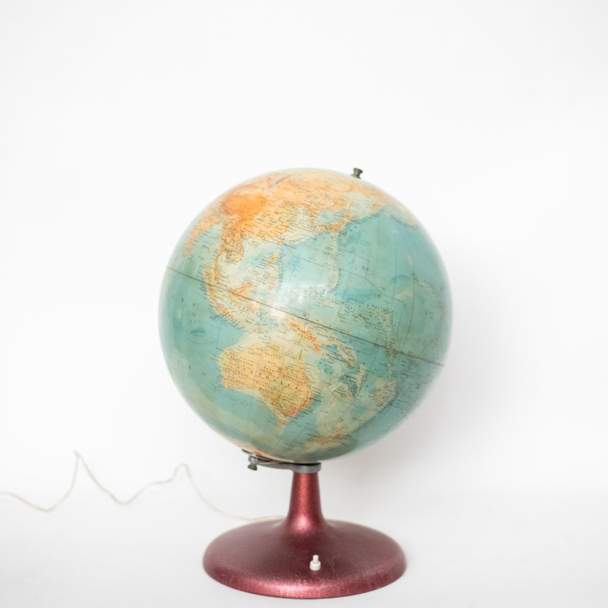 Luminous World Map, 1960s for sale at Pamono