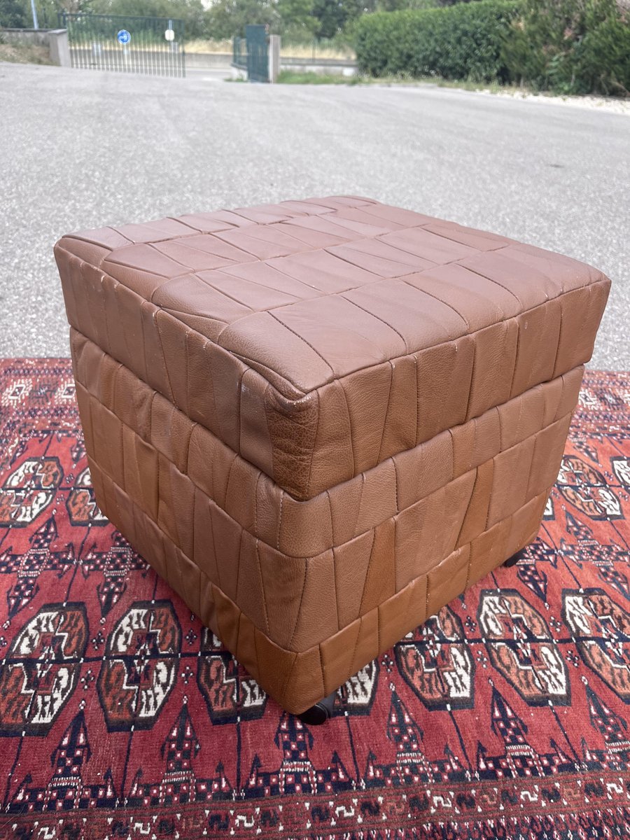 Leather Patchwork Chest for sale at Pamono