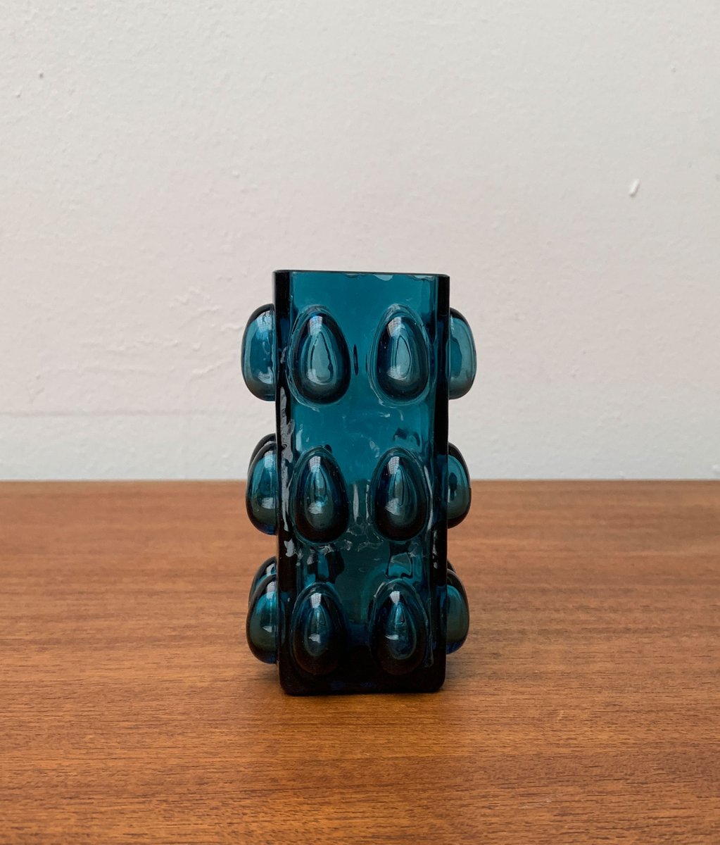 Mid-Century Scandinavian Space Age Bubble Glass Vase by Wilhelm Braun ...