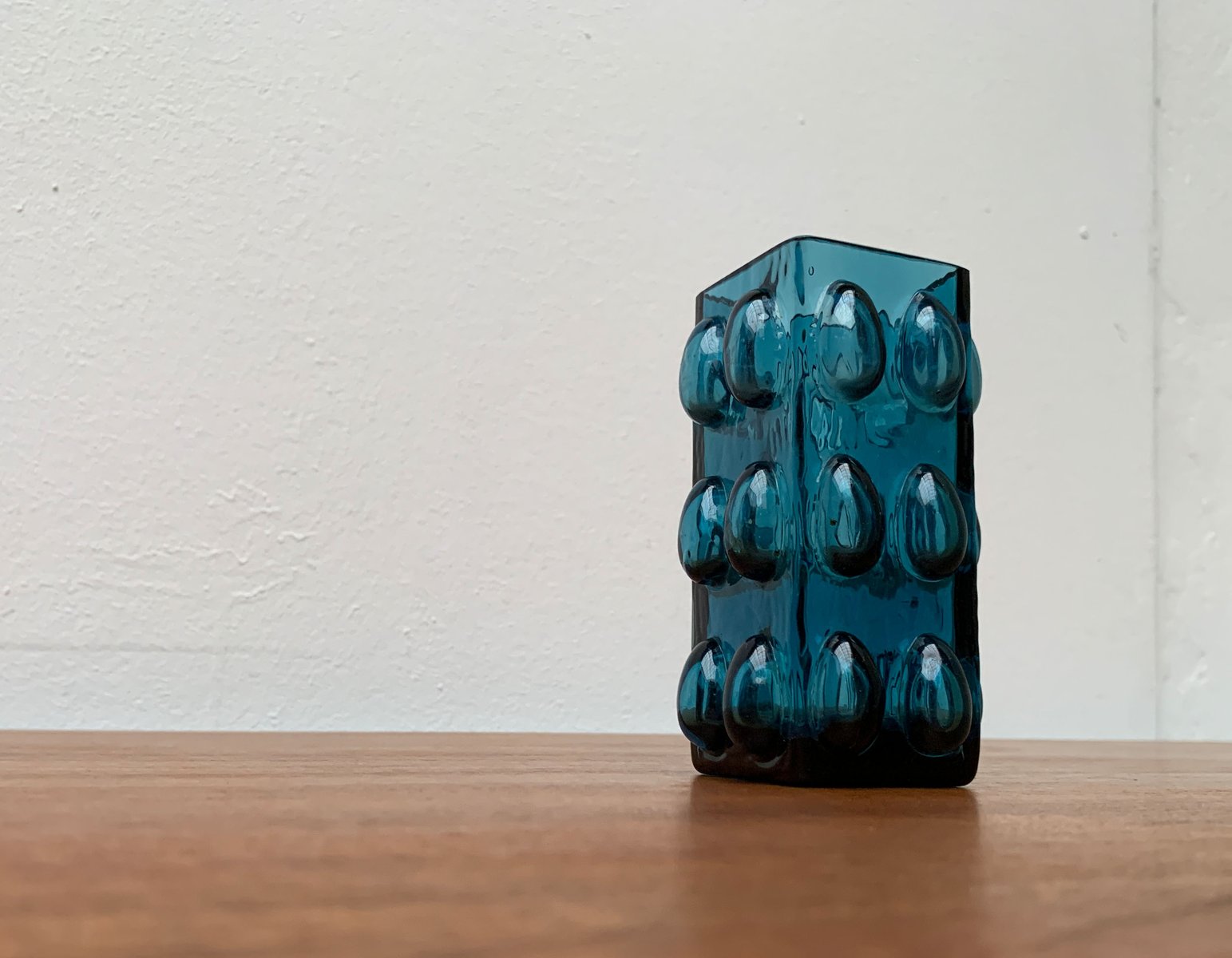 Mid-Century Scandinavian Space Age Bubble Glass Vase by Wilhelm Braun ...