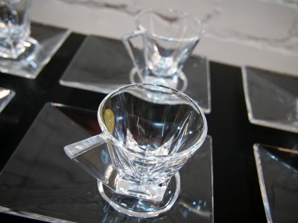 Coffee Cups & Plates from RCR Royal Crystal Rock, Italy, 1990s, Set of ...