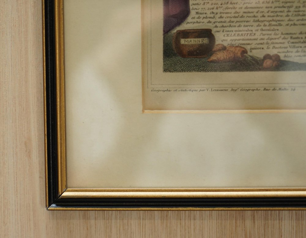 French Hand Watercolour Map of Dept des Hautes Pyrenees, 1856 for sale ...