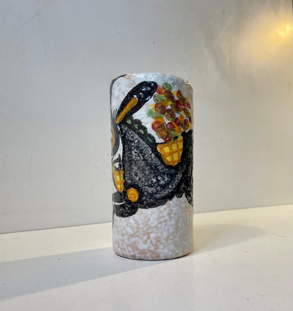 Italian Ceramic Donkey Vase in the style of Guido Gambone for sale at ...