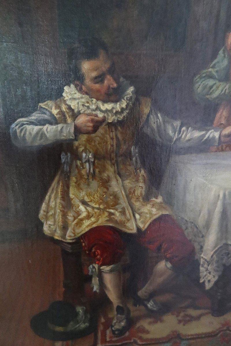 Gaston Bonfils, Scène d'Intérieur, 19th-Century, Oil on Canvas, Framed ...