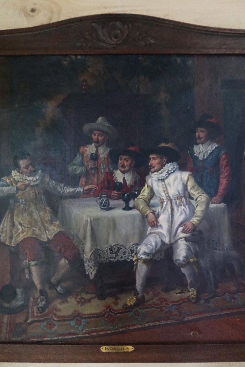 Gaston Bonfils, Scène d'Intérieur, 19th-Century, Oil on Canvas, Framed ...