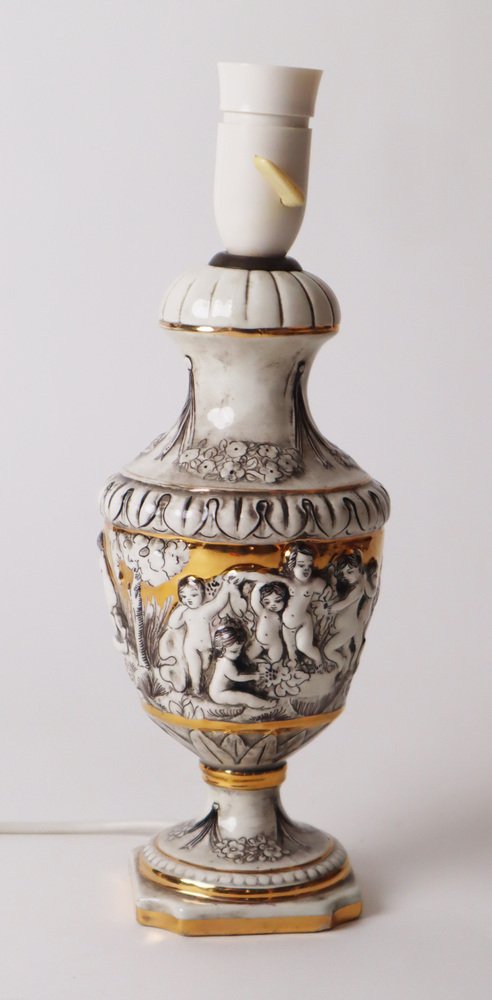 Italian Children Playing Table Lamp from Capodimonte, 1950s for sale at ...
