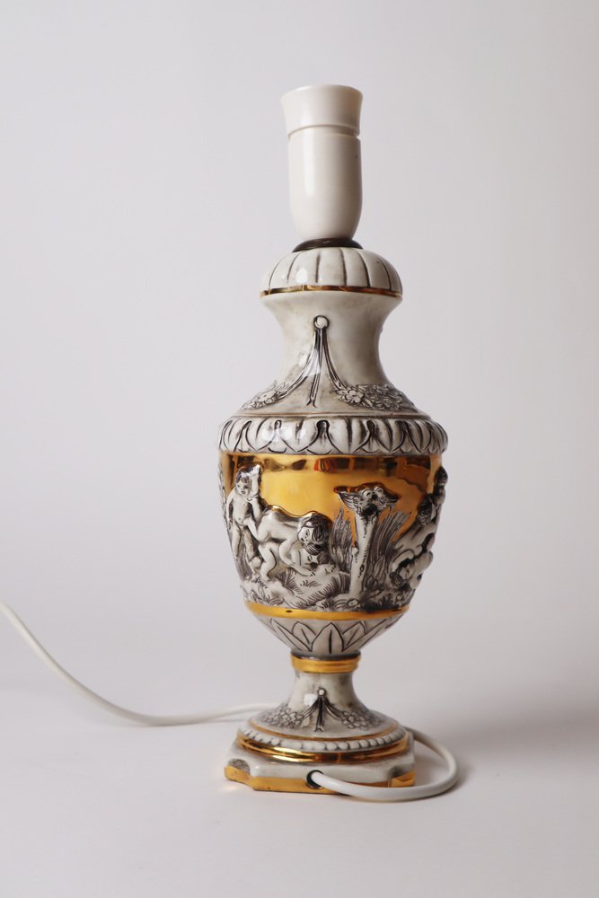 Italian Children Playing Table Lamp from Capodimonte, 1950s for sale at ...