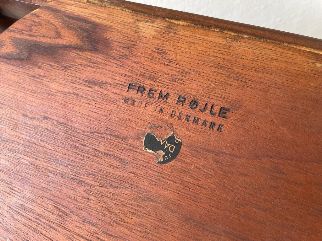 Danish Modern Teak Dining Chair by Hans Olsen for Frem Røjle, Denmark ...