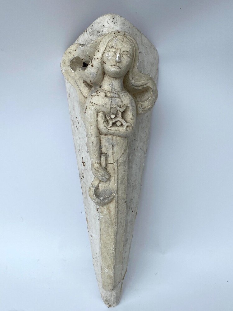 Art Deco Mermaid Sculpture, 1920s, Plaster for sale at Pamono