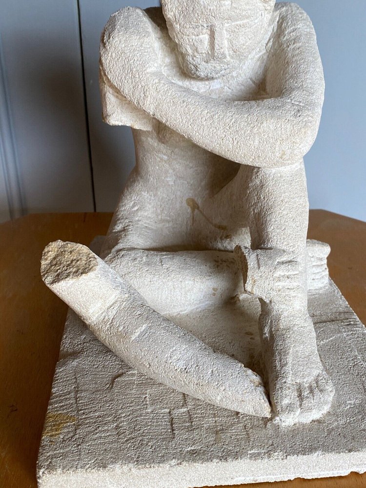 Woman Crouching Sculpture, 1970s, Concrete for sale at Pamono
