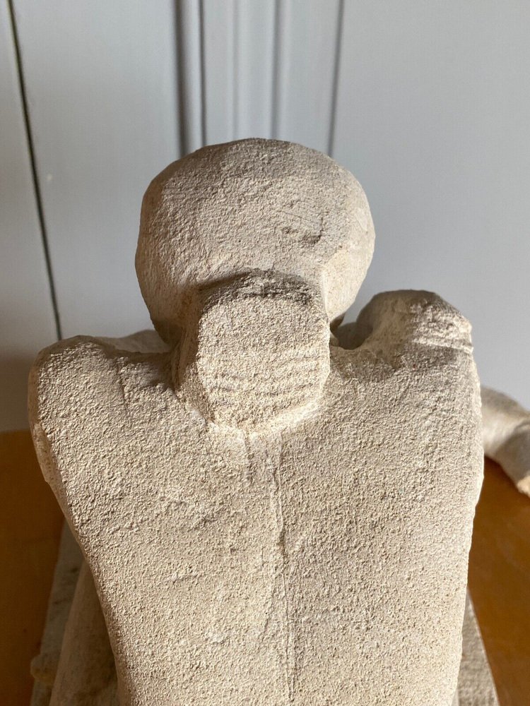 Woman Crouching Sculpture, 1970s, Concrete for sale at Pamono