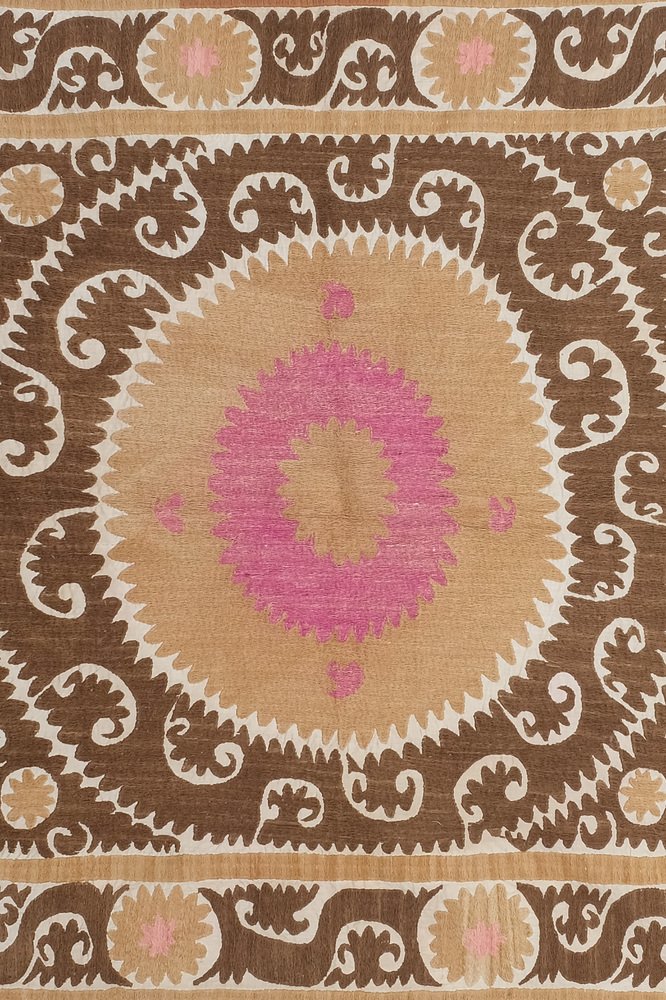 Vintage Suzani Camel Table Cover for sale at Pamono