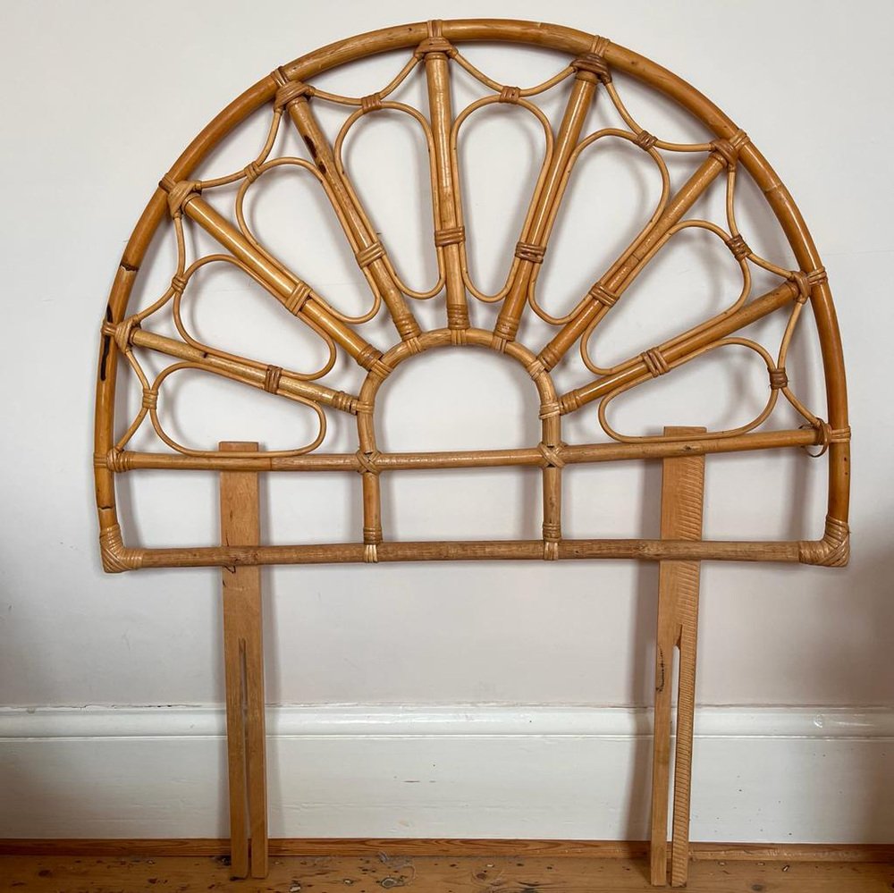 Mid-Century Bamboo Single Headboard for sale at Pamono
