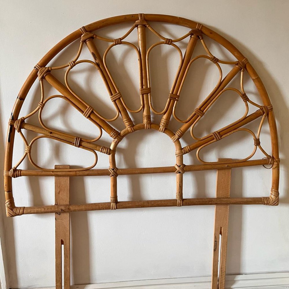 Mid-Century Bamboo Single Headboard for sale at Pamono