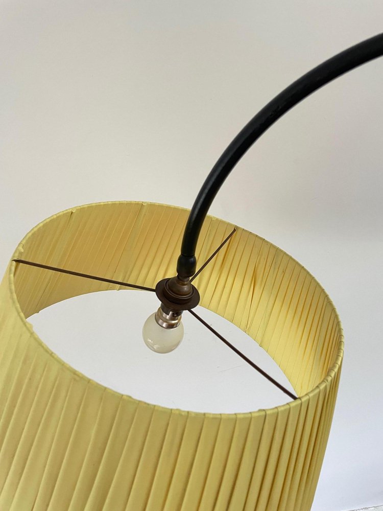 Vintage Wrought Iron French Floor Lamp with Magazine Holder, 1960s for ...