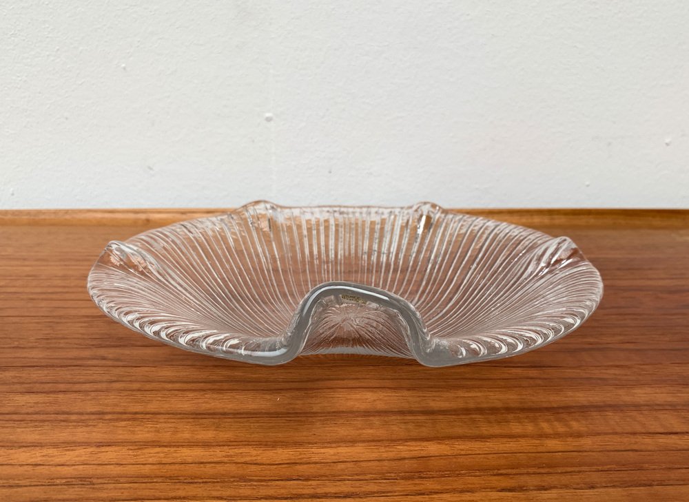 Vintage Swedish Glass Bowl from Pukeberg Glass, 1970s for sale at Pamono