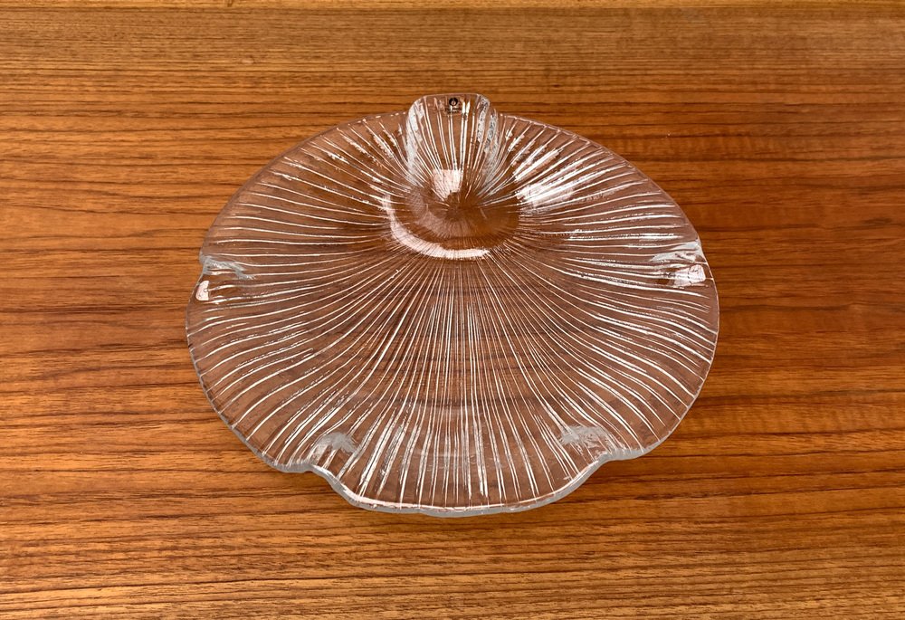 Vintage Swedish Glass Bowl from Pukeberg Glass, 1970s for sale at Pamono