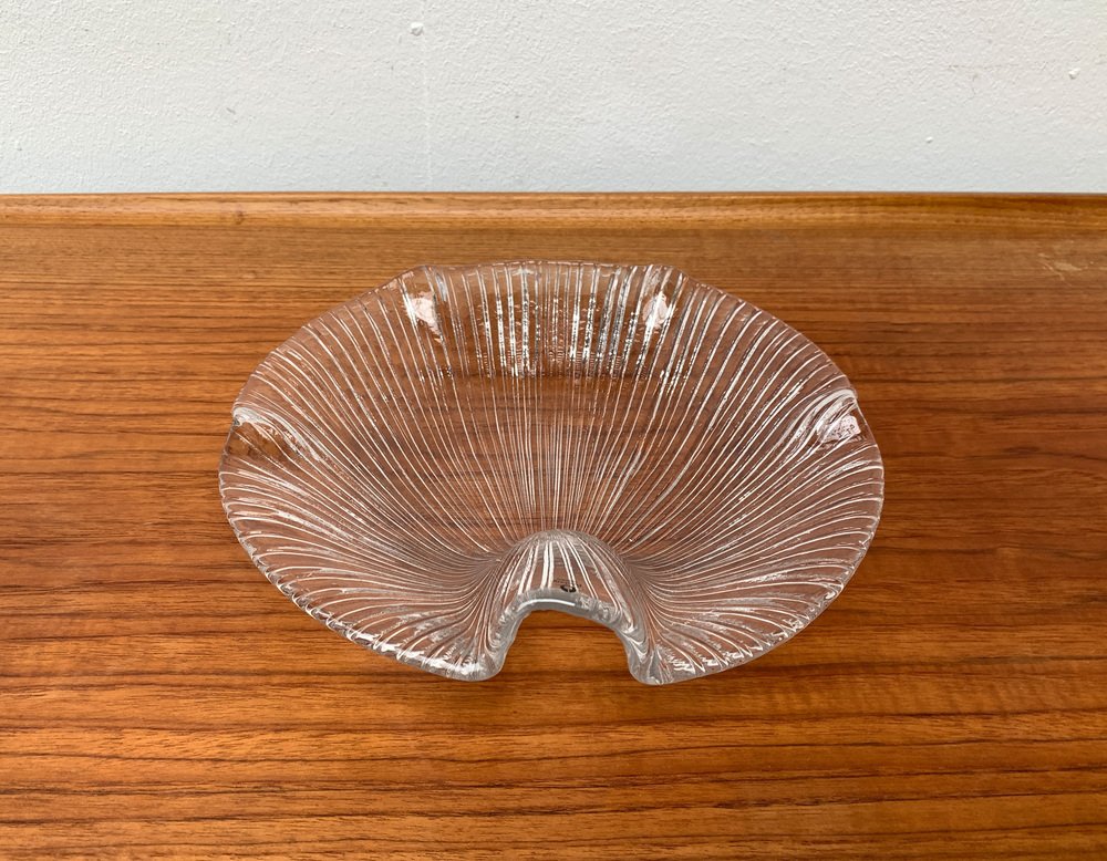 Vintage Swedish Glass Bowl from Pukeberg Glass, 1970s for sale at Pamono