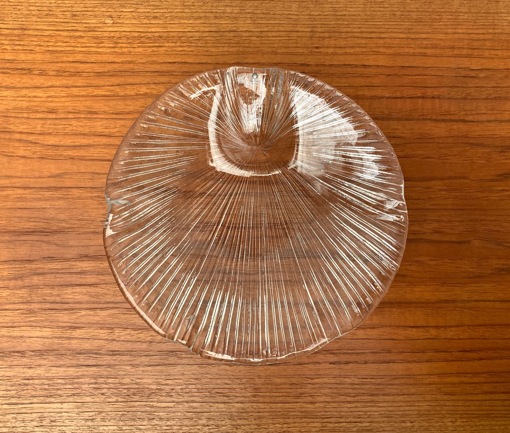 Vintage Swedish Glass Bowl from Pukeberg Glass, 1970s for sale at Pamono