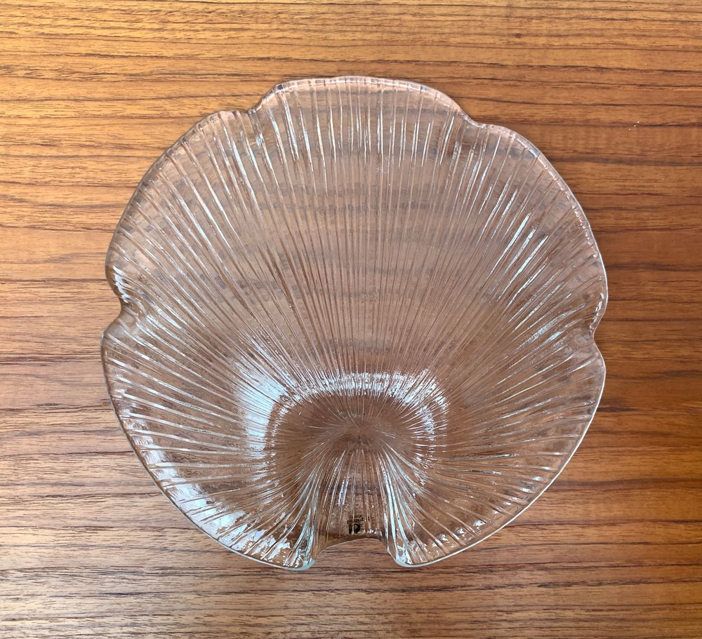Vintage Swedish Glass Bowl from Pukeberg Glass, 1970s for sale at Pamono