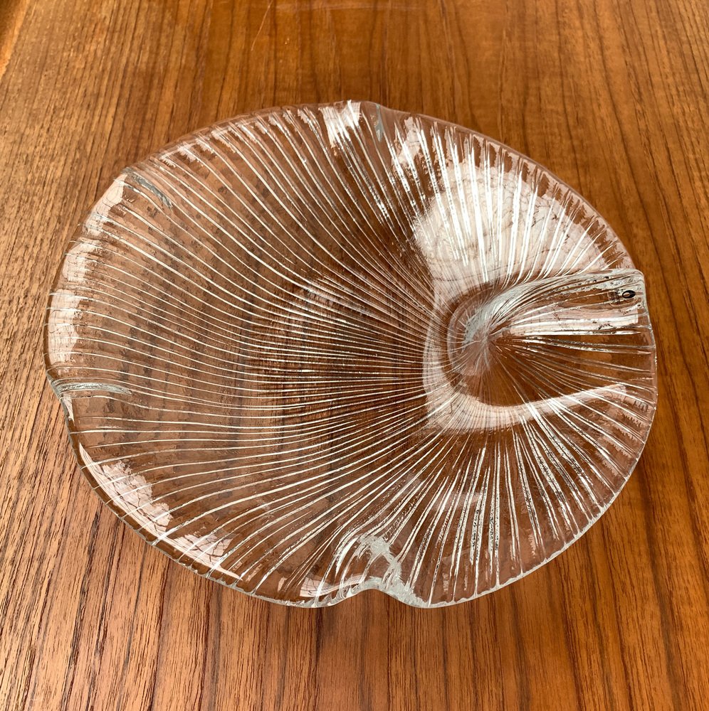 Vintage Swedish Glass Bowl from Pukeberg Glass, 1970s for sale at Pamono