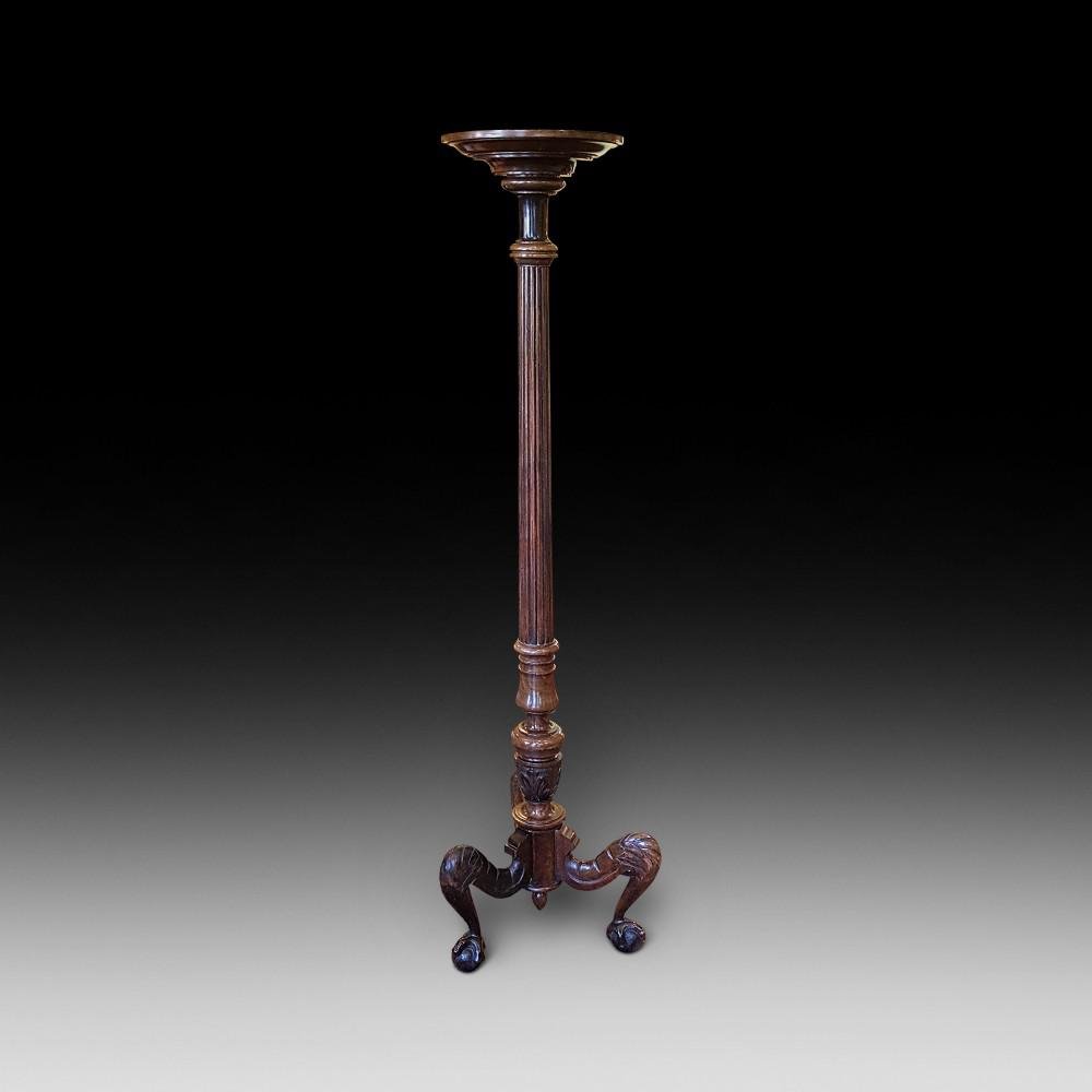 Victorian Mahogany Torchere for sale at Pamono