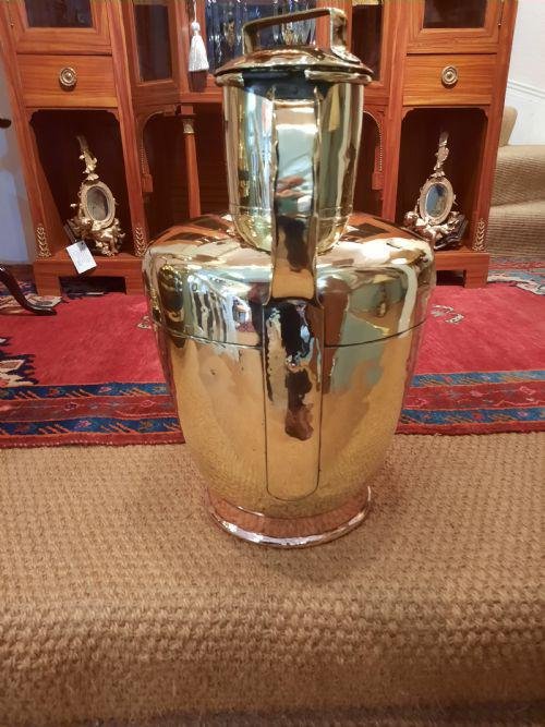 Viktorianische Messing und Kupfer Eastern Ewer und Cover bei Pamono kaufen