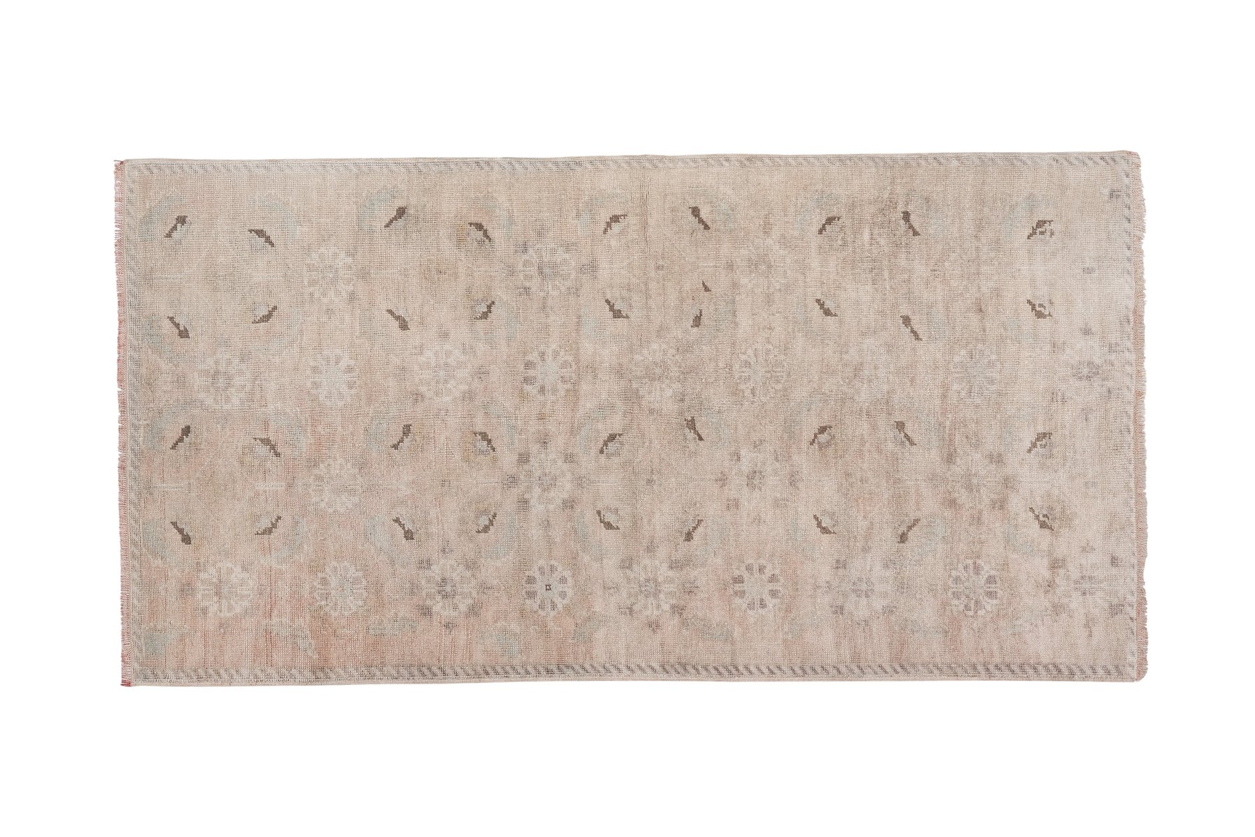 Türkischer Mid-Century Pastell Karapinar Teppich mit modernem Design ...