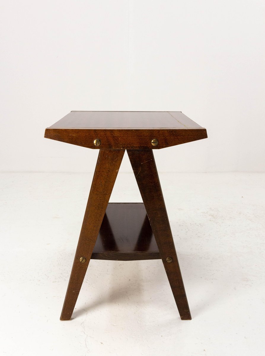 French Console Table with Compas Feet, French, 1960 for sale at Pamono