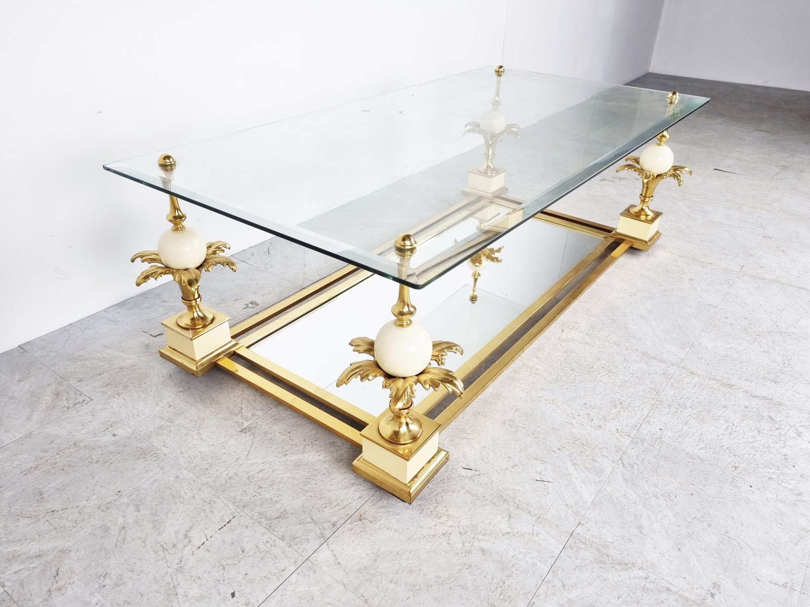 Vintage Palm Shaped Coffee Table, 1970s for sale at Pamono