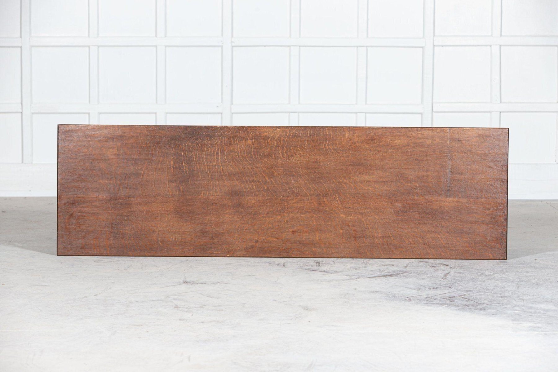 Antique English Bank Cashiers Table in Oak, 1890 for sale at Pamono