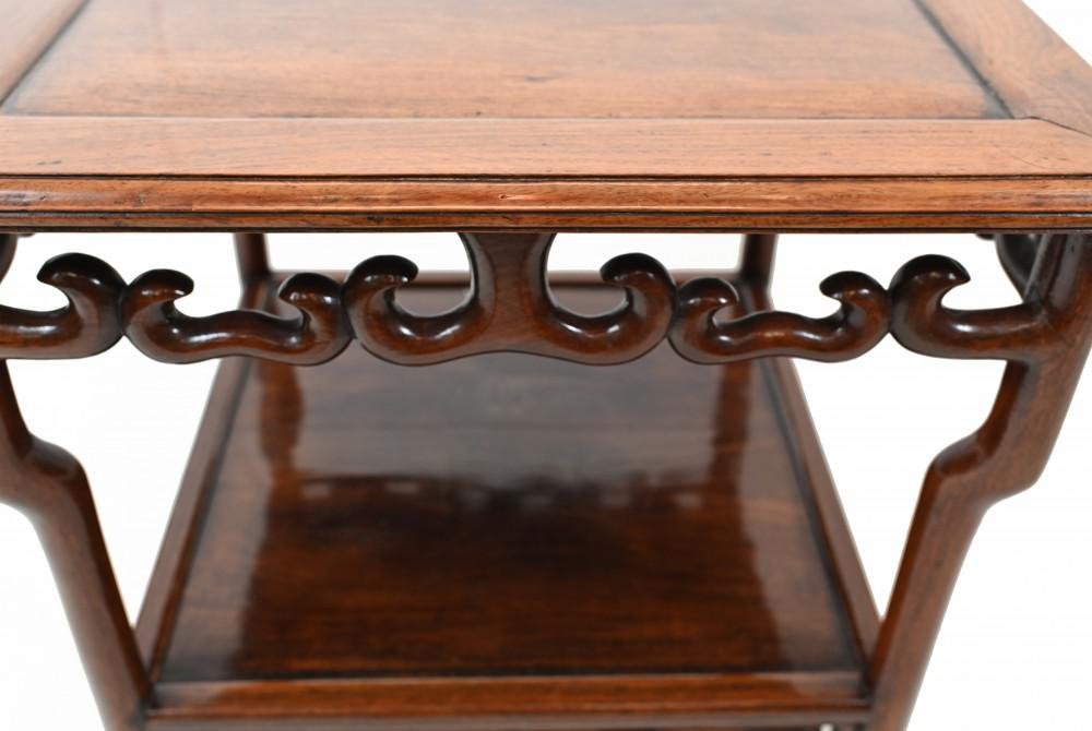 Antique Chinese Table in Carved Hardwood, 1880 for sale at Pamono