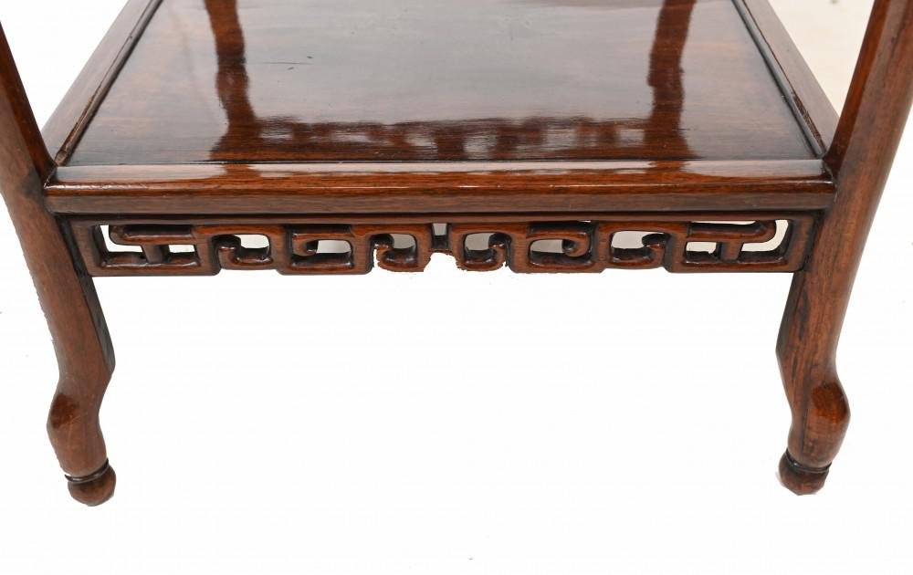 Antique Chinese Table in Carved Hardwood, 1880 for sale at Pamono