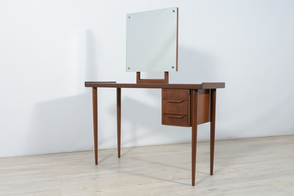 Small Mid-Century Teak Dressing Table, 1960s for sale at Pamono